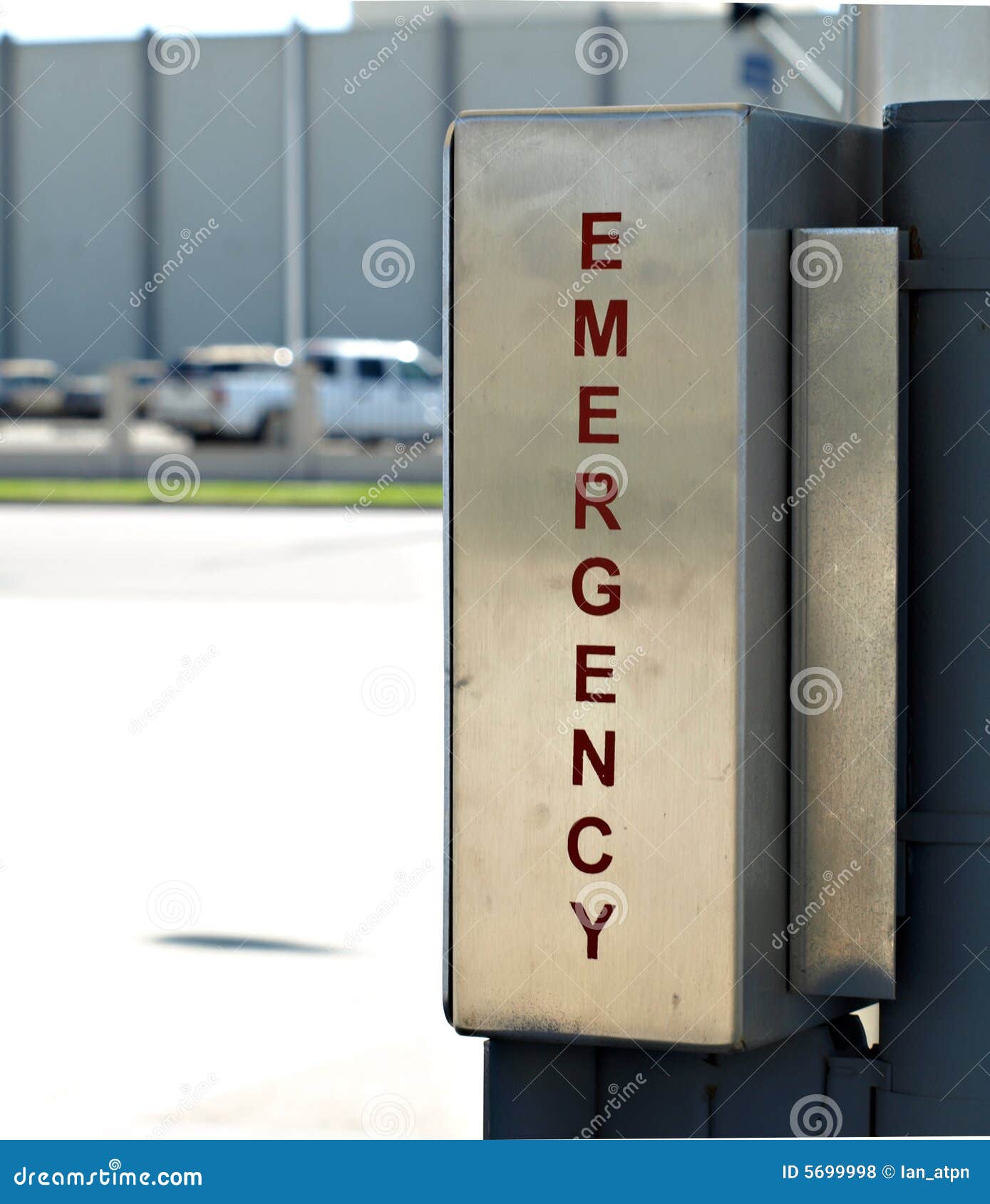 Emergency sign stock photo. Image of metal, text, structure - 5699998