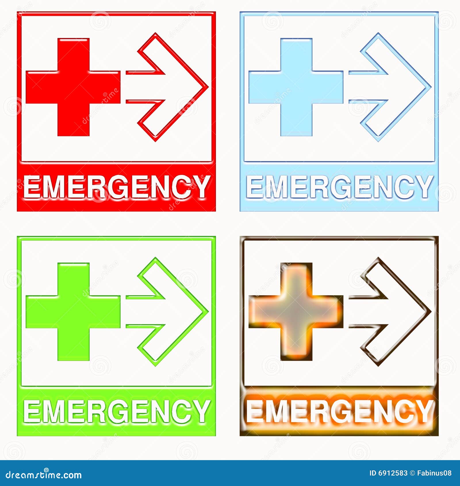 Emergency sign stock illustration. Illustration of help - 6912583