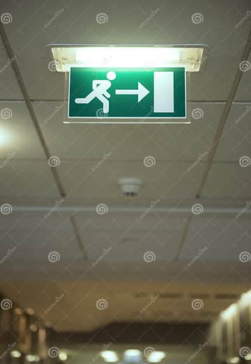 Emergency sign stock image. Image of flee, illuminated - 40074071