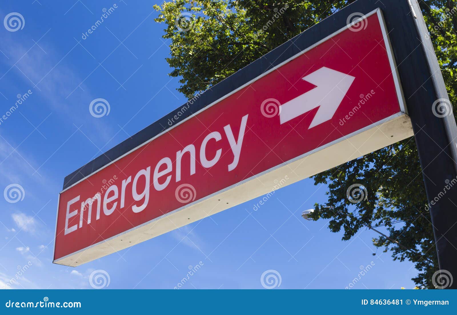 Emergency Sign of a Hospital Stock Image - Image of service, word: 84636481