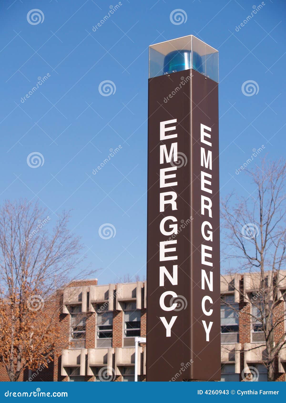 Emergency sign post stock image. Image of assist, crisis - 4260943
