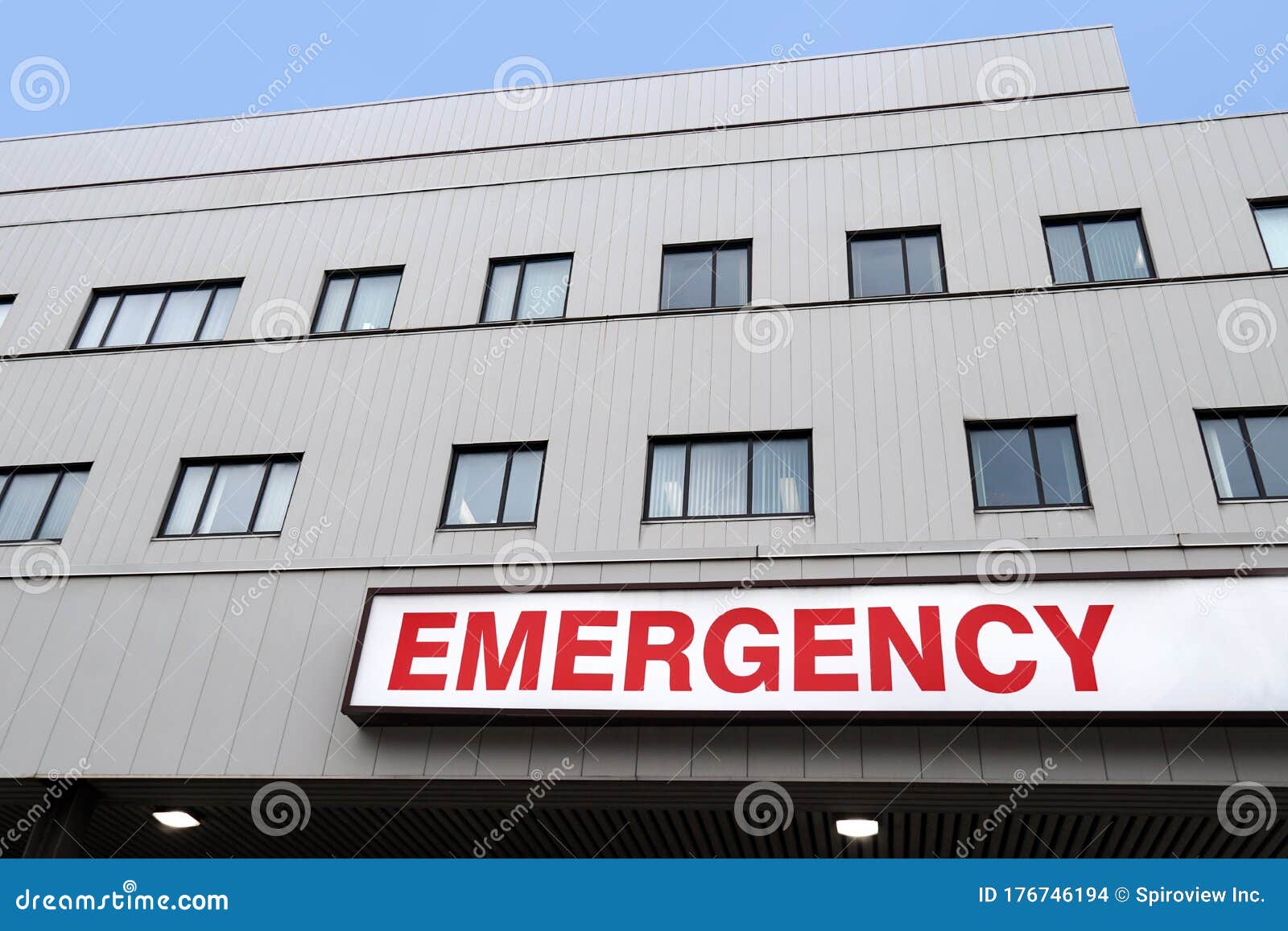 Emergency sign stock photo. Image of close, looking - 176746194