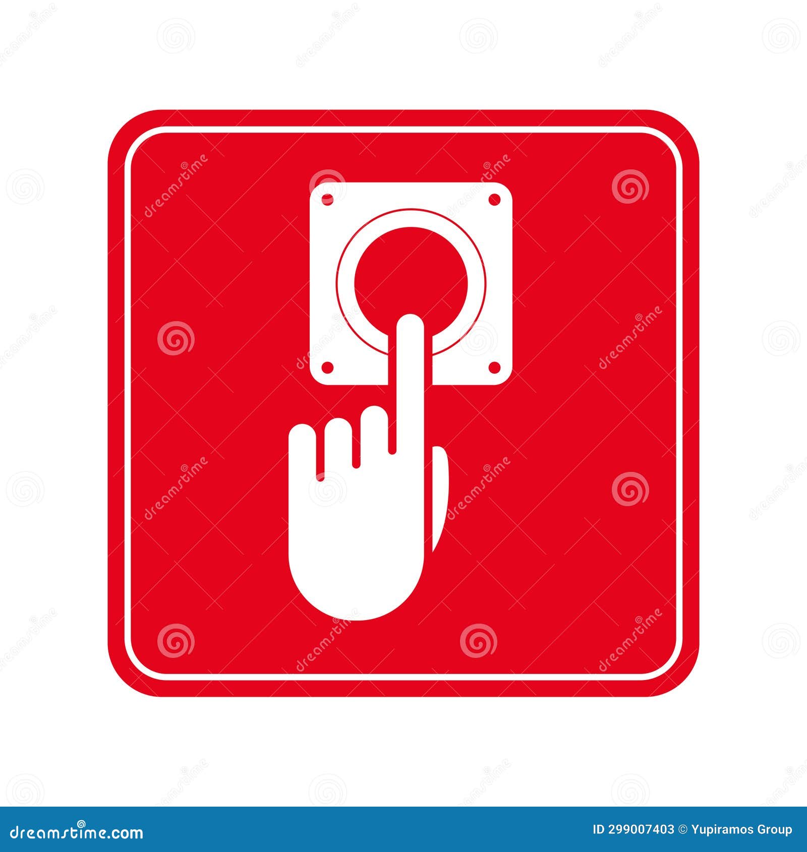 Emergency Signal of Emergency Call Button Stock Illustration ...