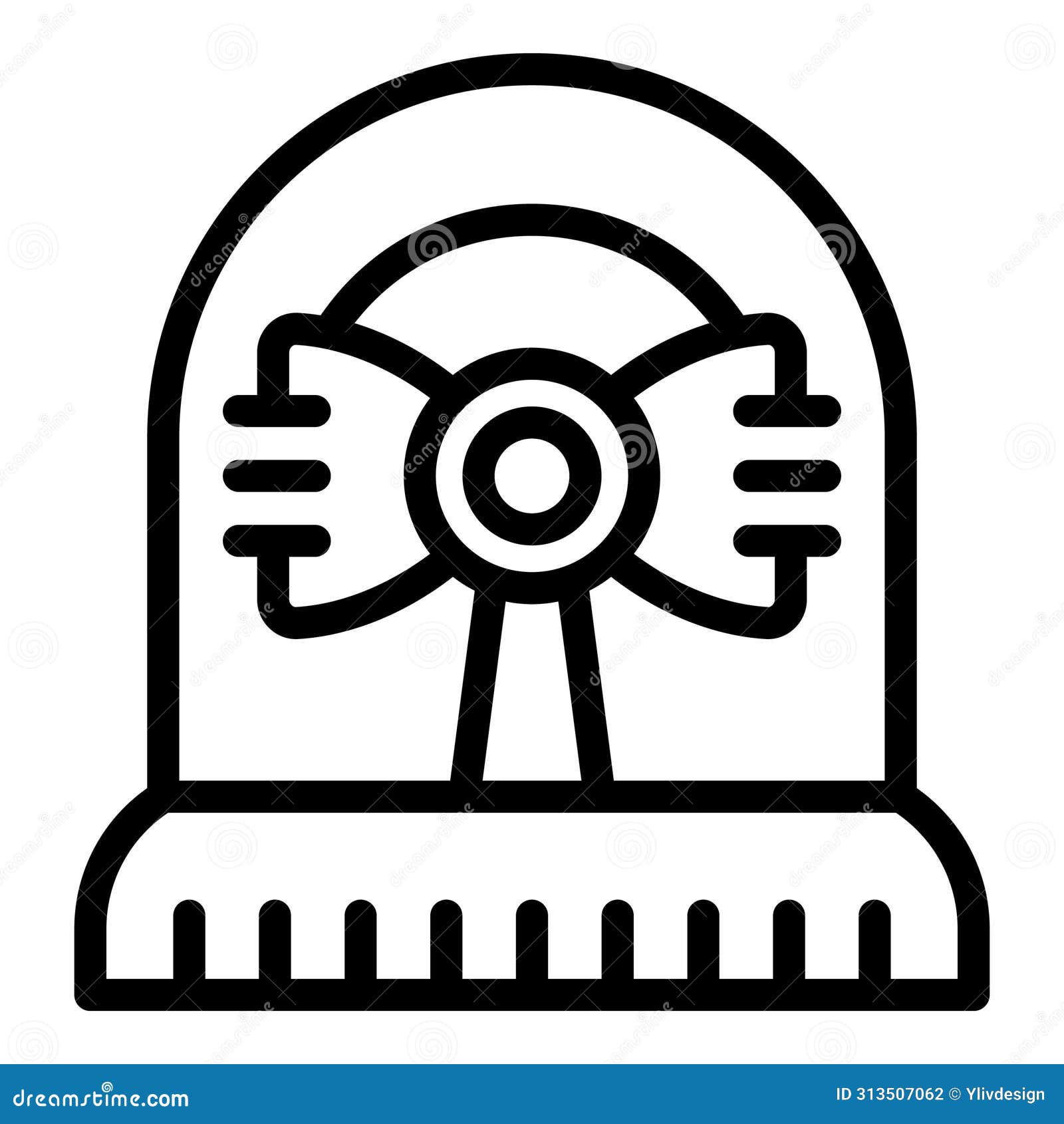 Emergency Siren Icon Outline Vector. Rescue Warning Stock Vector ...