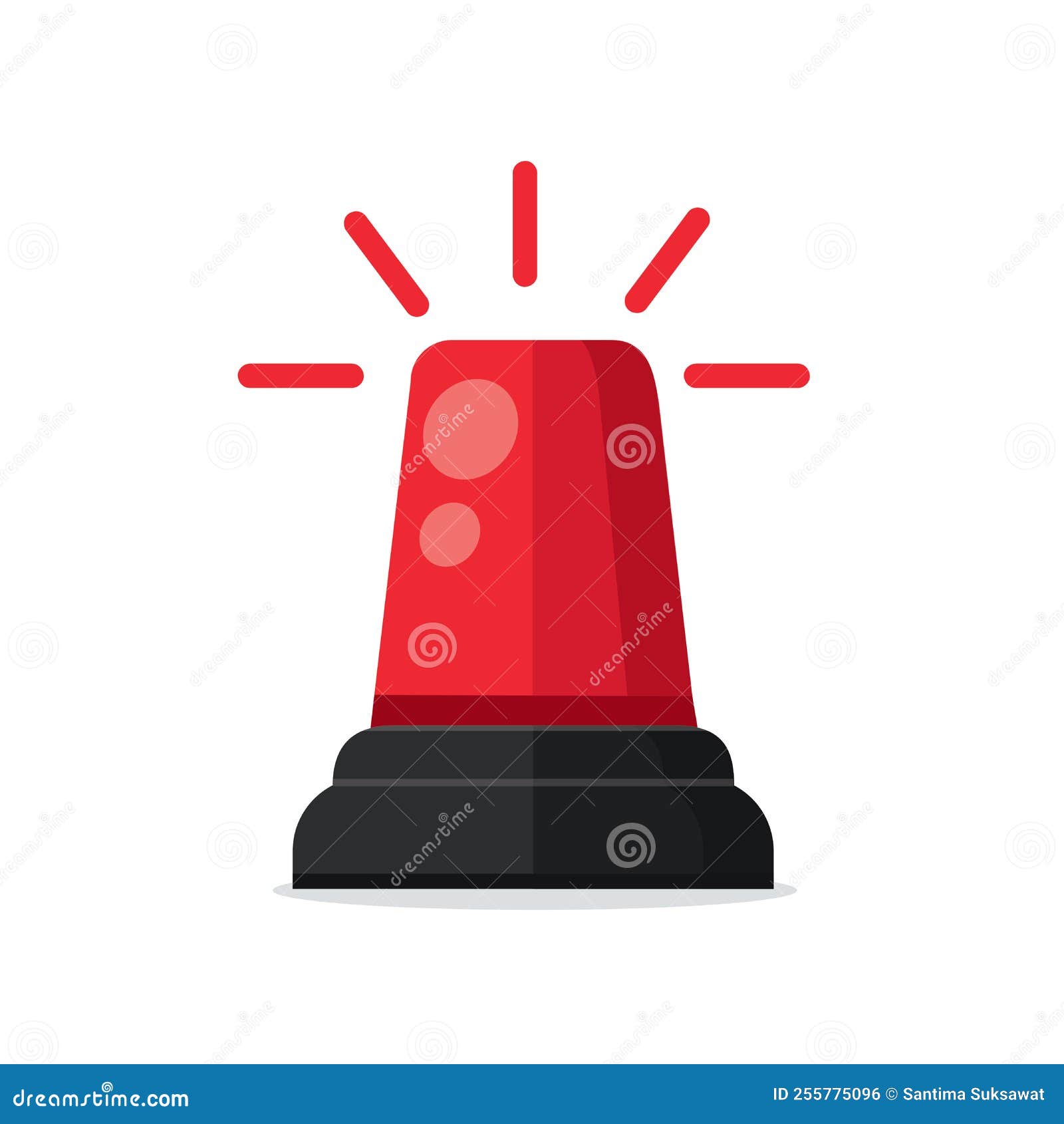 Emergency Siren Icon. Vector Illustration Stock Vector - Illustration ...