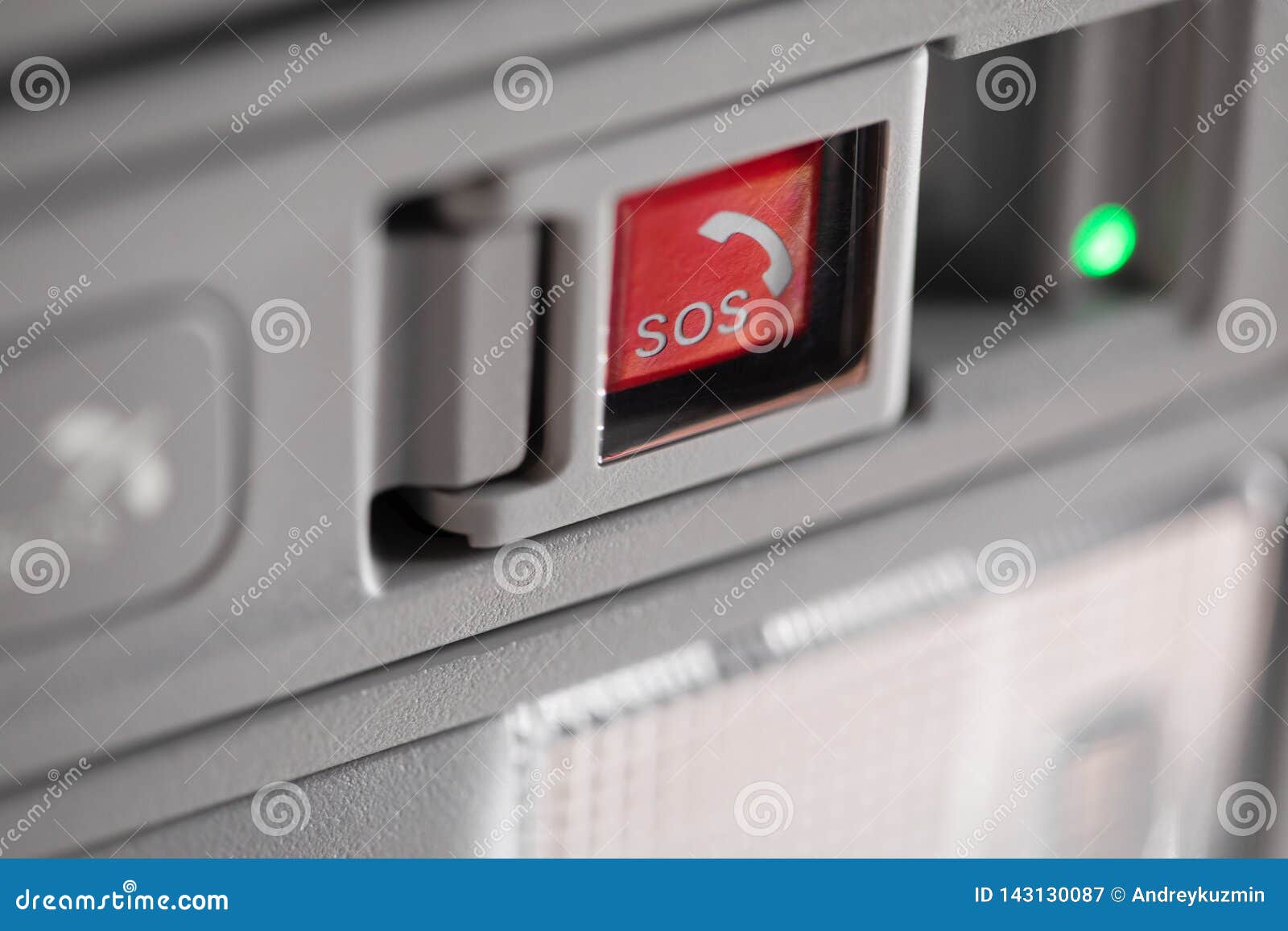 Emergency Sos Button Which is Used for Help after Car Accident Stock ...