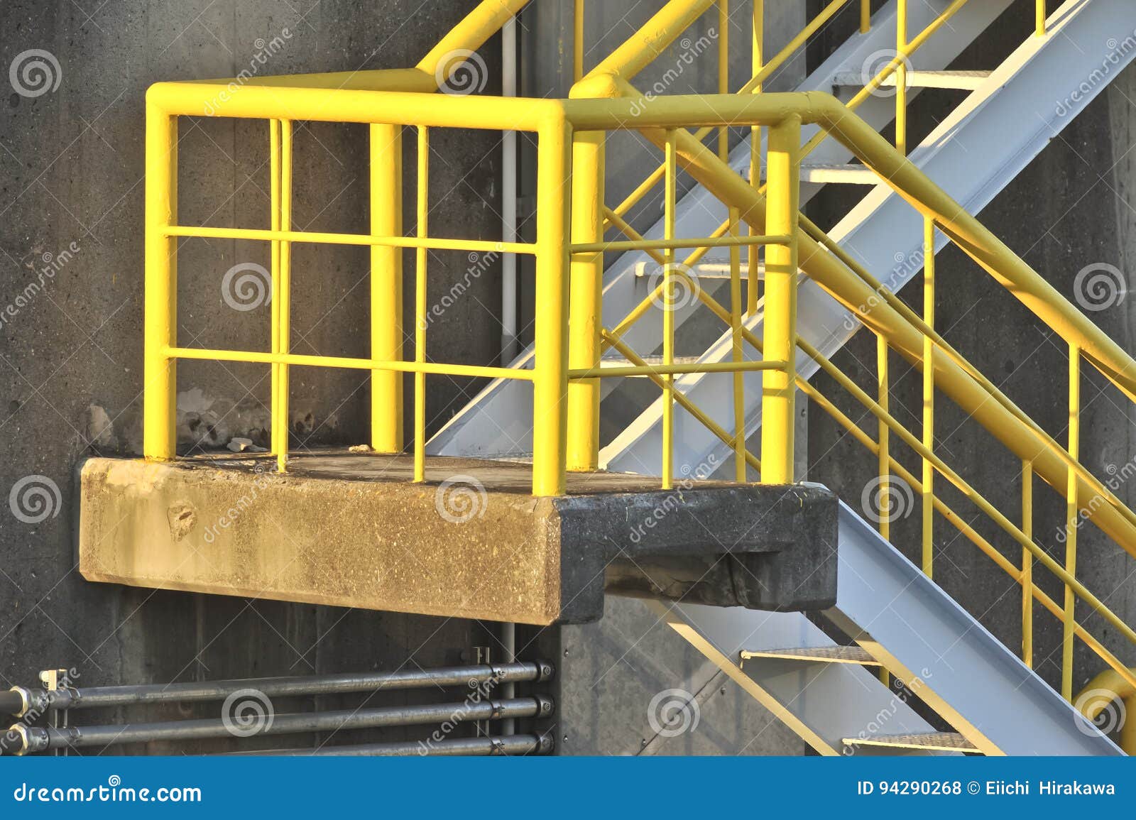 Emergency stairs railings stock photo. Image of emergency - 94290268