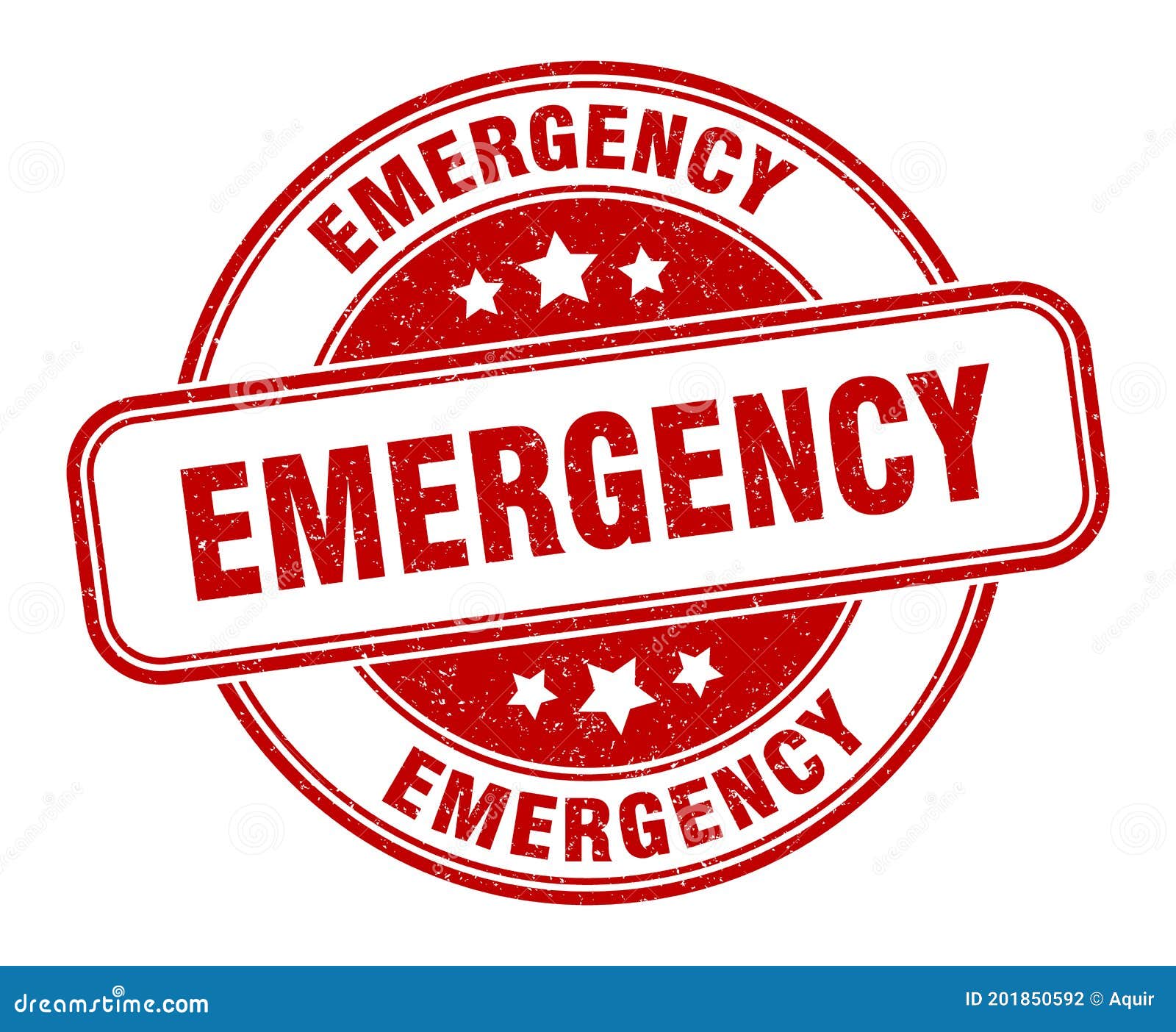 Emergency Stamp. Emergency Round Grunge Sign Stock Vector ...