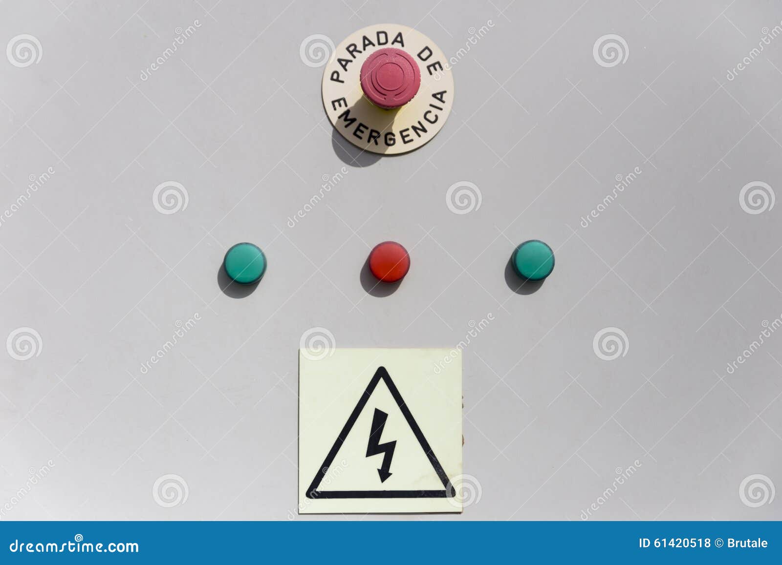 Emergency stop box stock photo. Image of alarm, cancel - 61420518