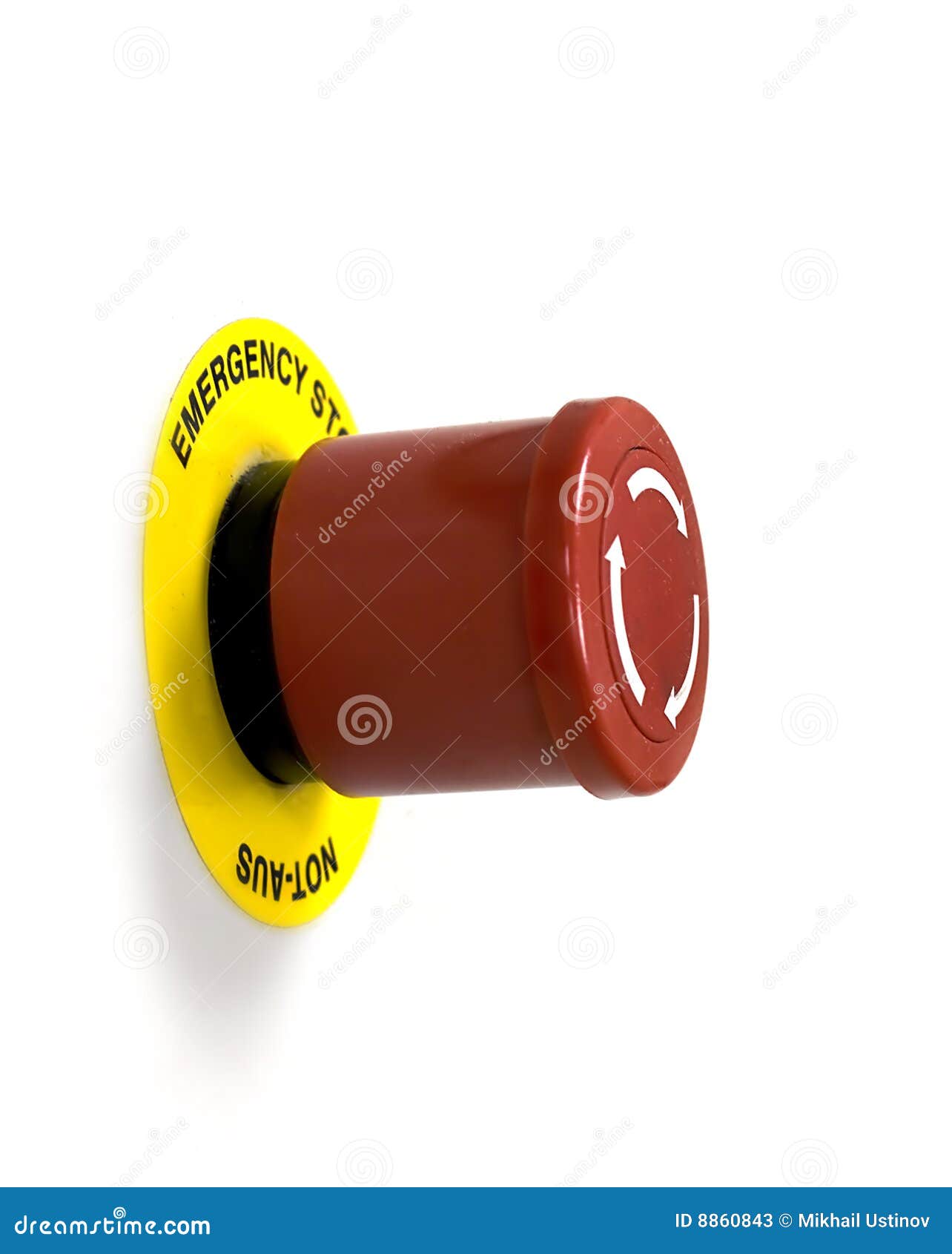 Emergency stop button stock image. Image of sign, control - 8860843