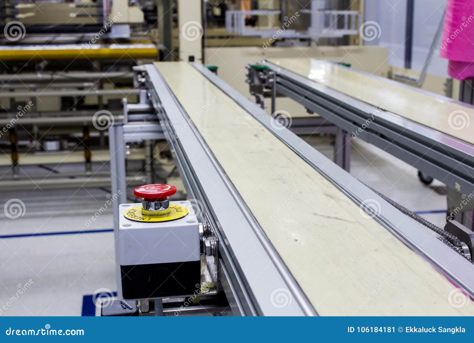 The Emergency Stop Button on Auto Machine Stock Image - Image of ...