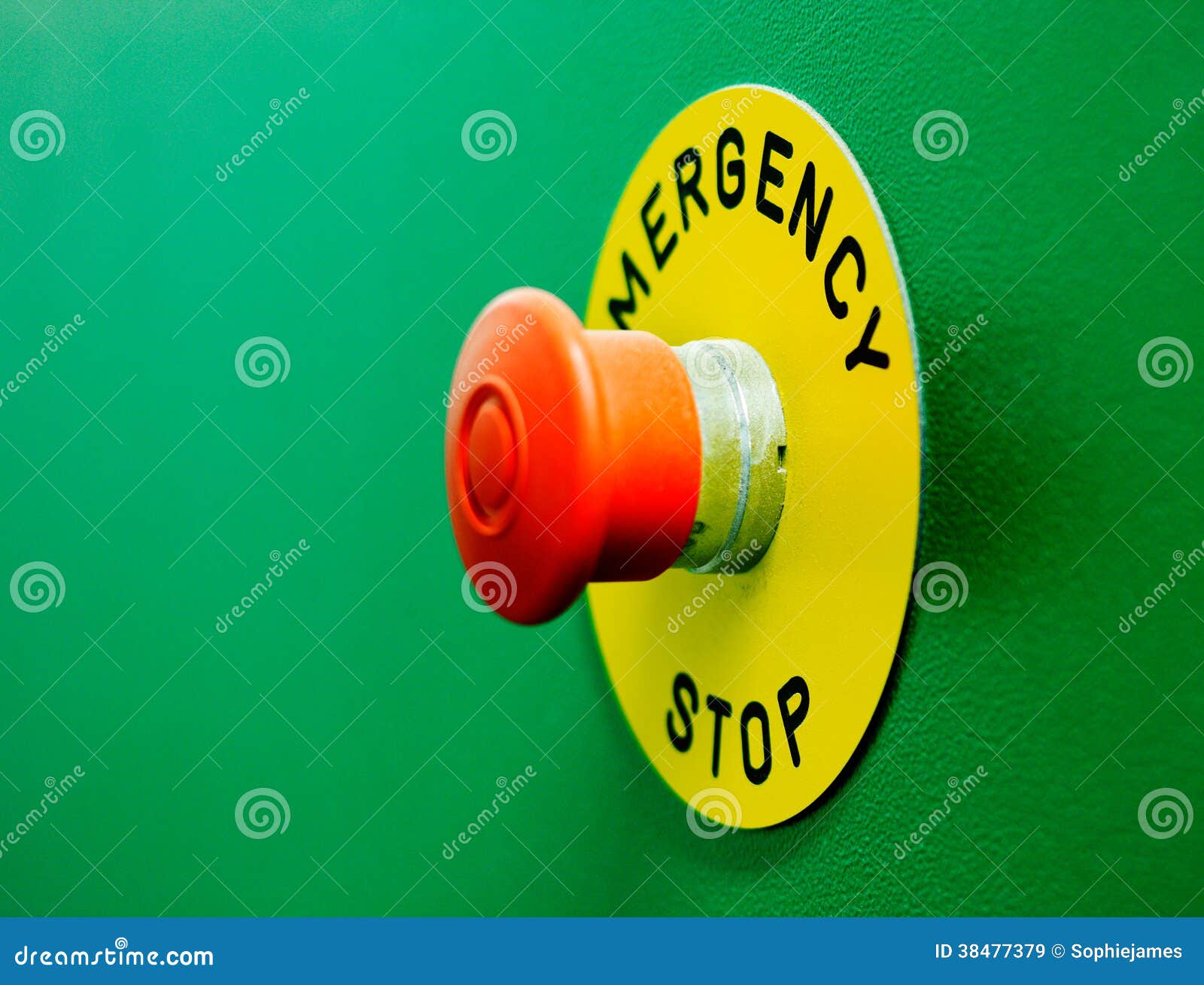 Emergency stop button stock image. Image of caution, flame - 38477379
