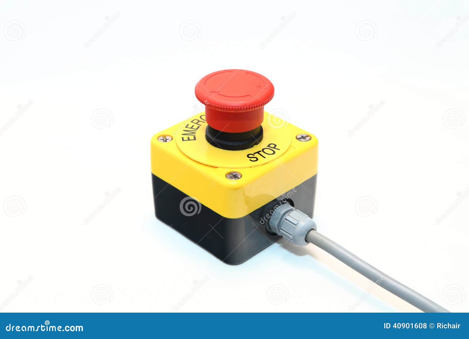 Emergency stop button stock photo. Image of press, stop - 40901608