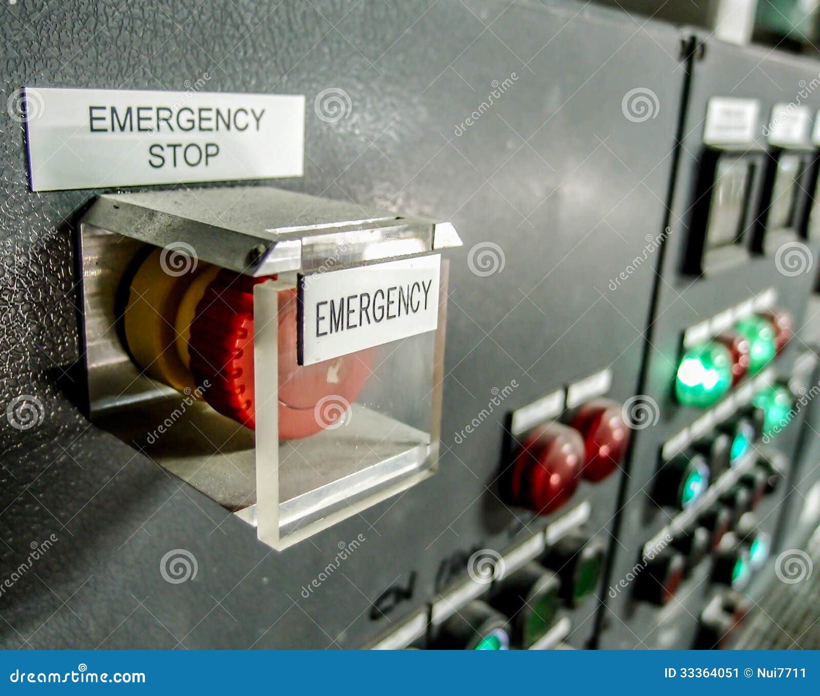 Emergency Stop Button at Control Panel Stock Image - Image of engineer ... Emergency Stop Button at Control Panel Stock Image - Image of engineer ...
