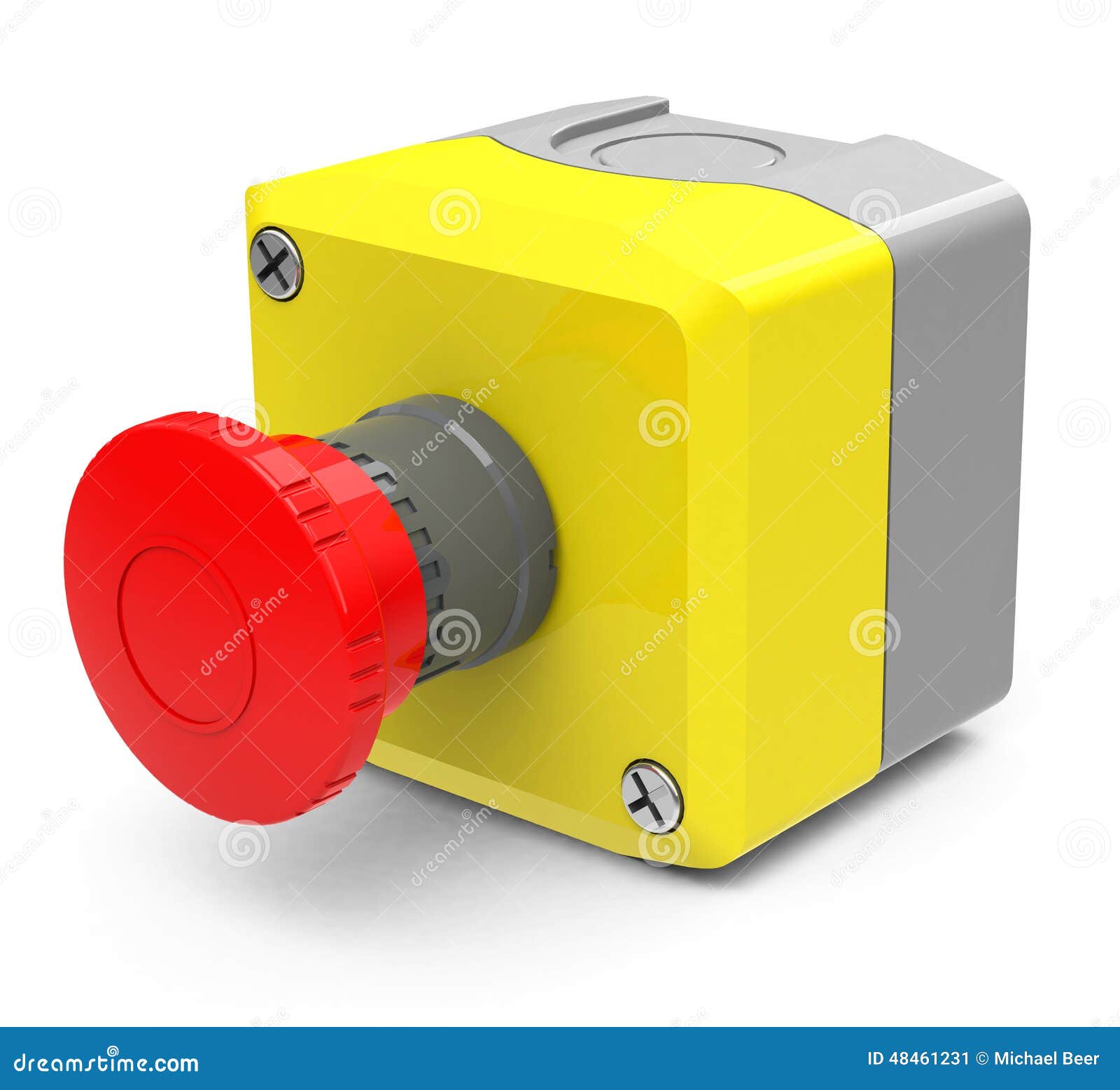 Emergency stop button stock illustration. Illustration of urgency ...