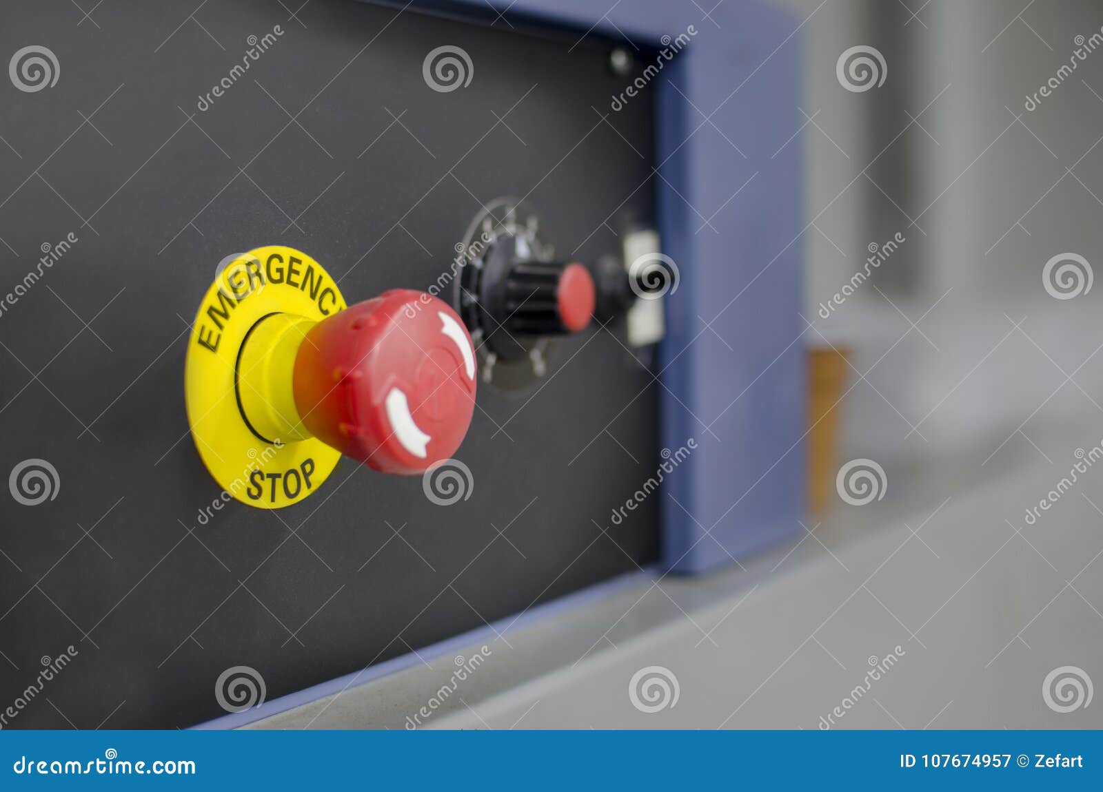 Emergency stop button stock image. Image of panic, press - 107674957