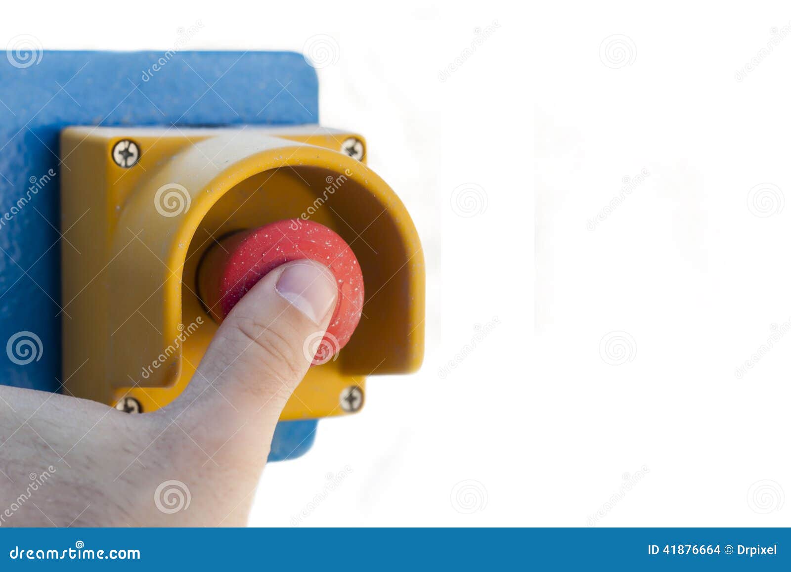 Emergency stop button stock photo. Image of button, service - 41876664