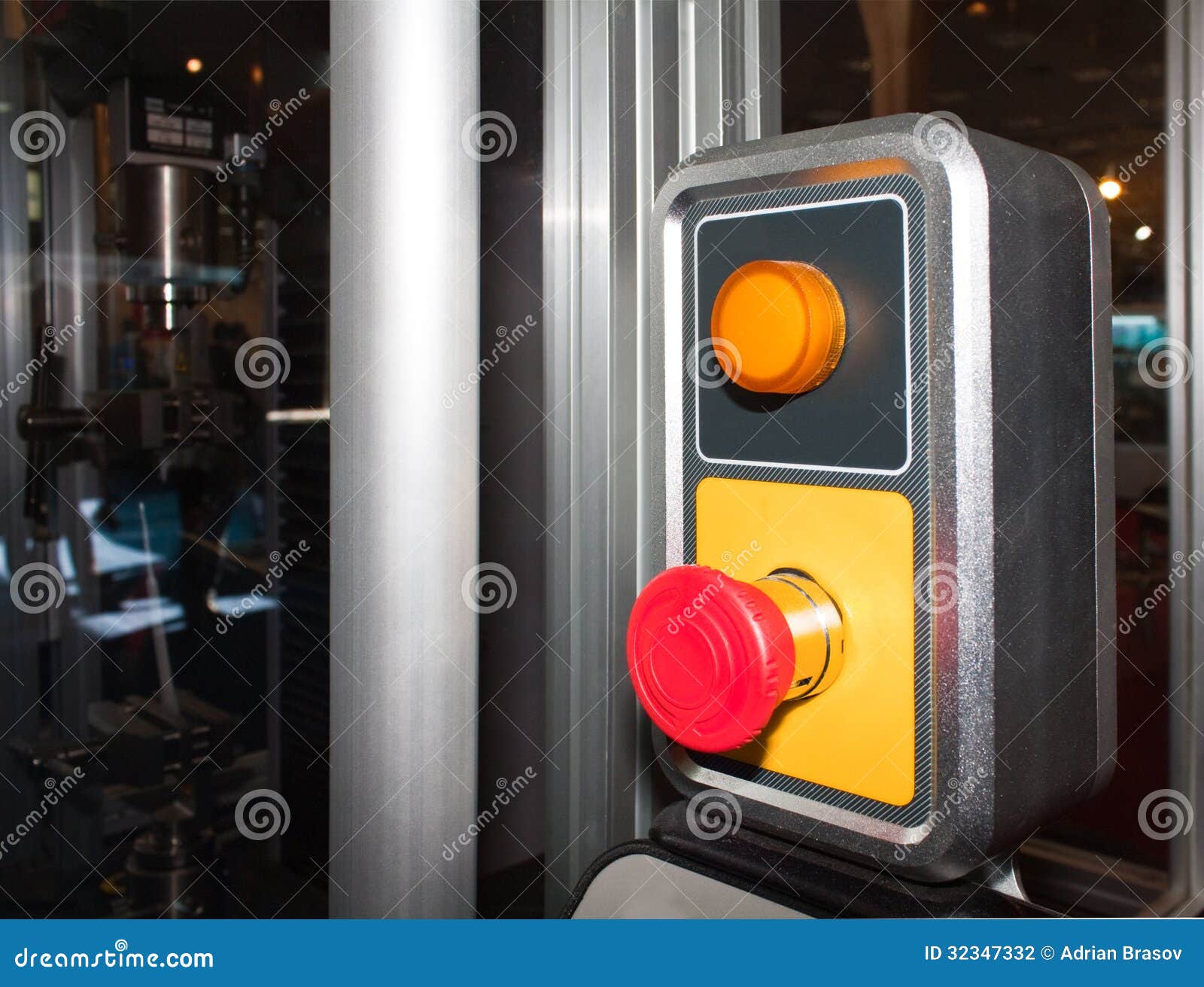 Emergency stop button stock photo. Image of panic, alarm - 32347332