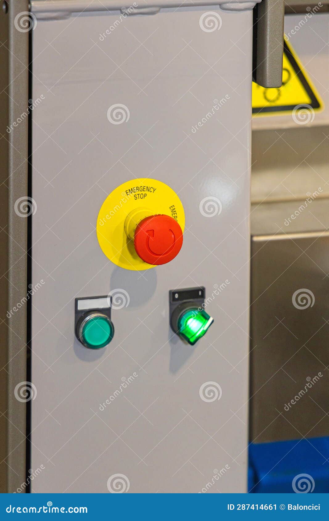 Emergency Stop Button stock image. Image of control - 287414661