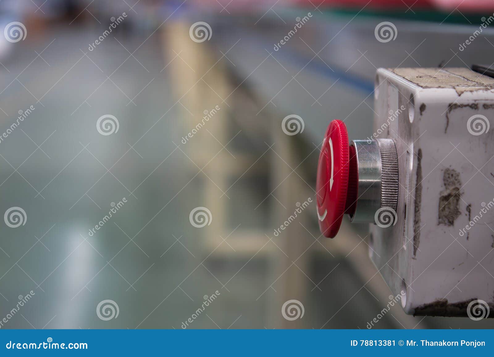 Emergency Stop Button Line Assembly. Stock Image - Image of industrial ...