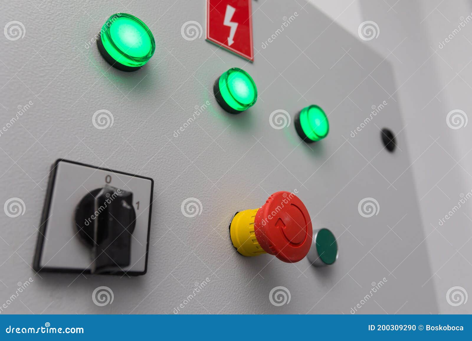 Emergency button stock photo. Image of push, forefinger - 200309290