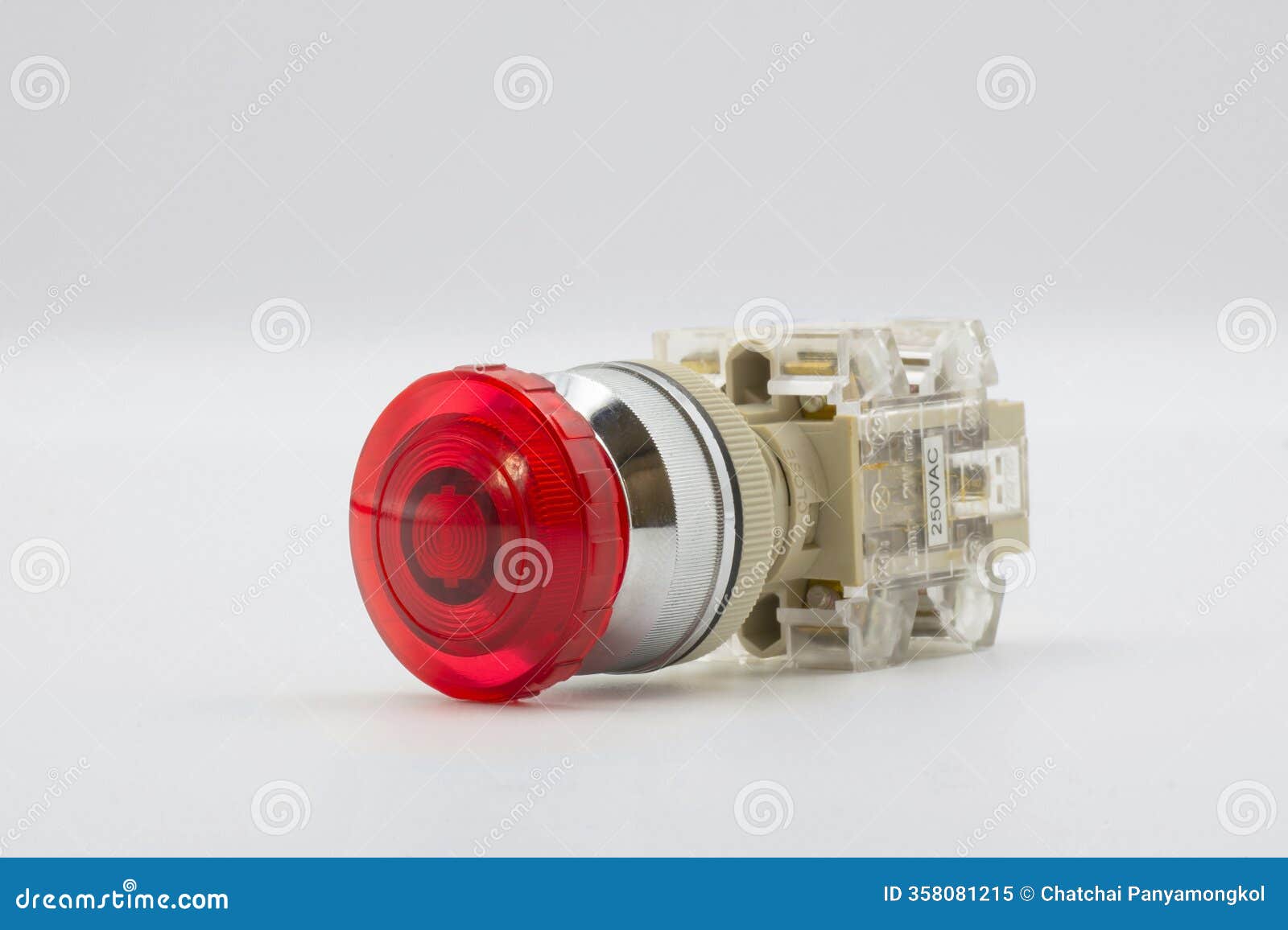 Emergency Stop Button with Red Light for Industrial Machinery Safety ...