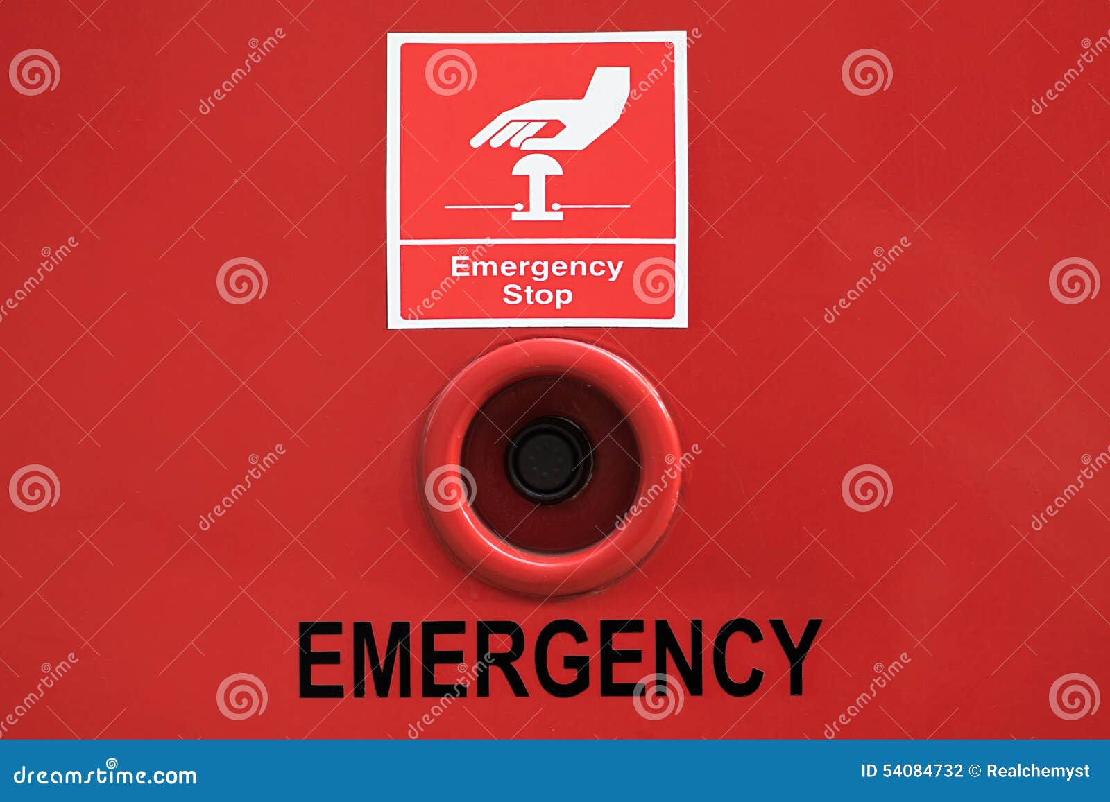 Emergency stop button stock photo. Image of power, alert - 54084732