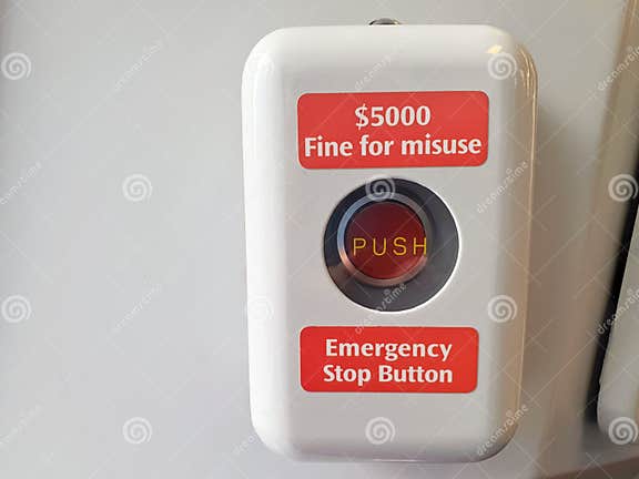 Emergency stop button stock photo. Image of machinery - 308780192