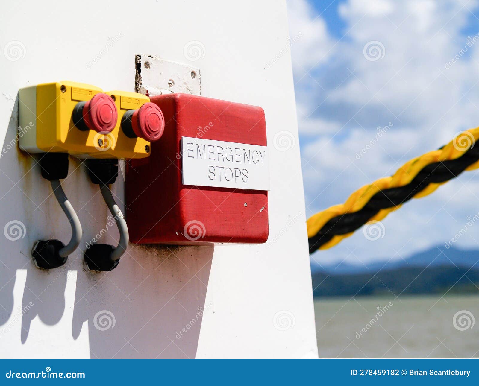 Emergency Stop Buttons and System Stock Photo - Image of north, public ...