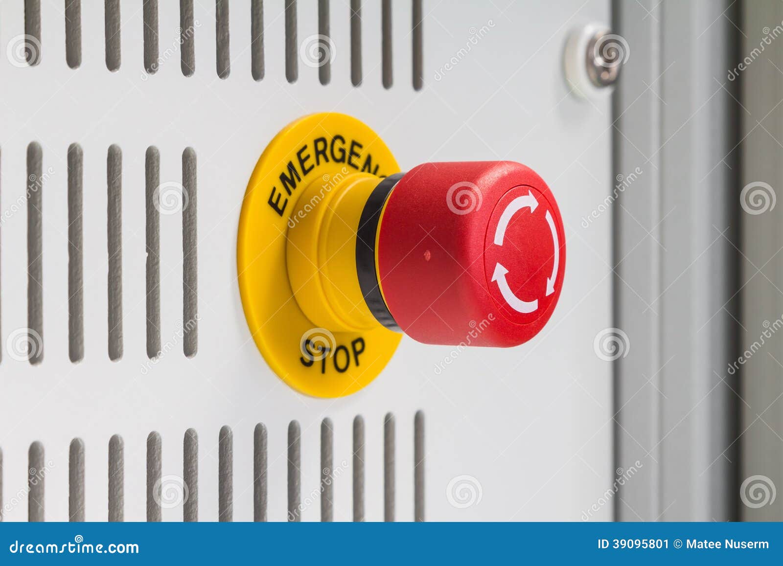 Emergency stop stock image. Image of machine, protect - 39095801