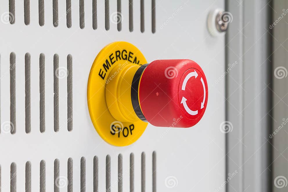 Emergency stop stock image. Image of machine, protect - 39095801