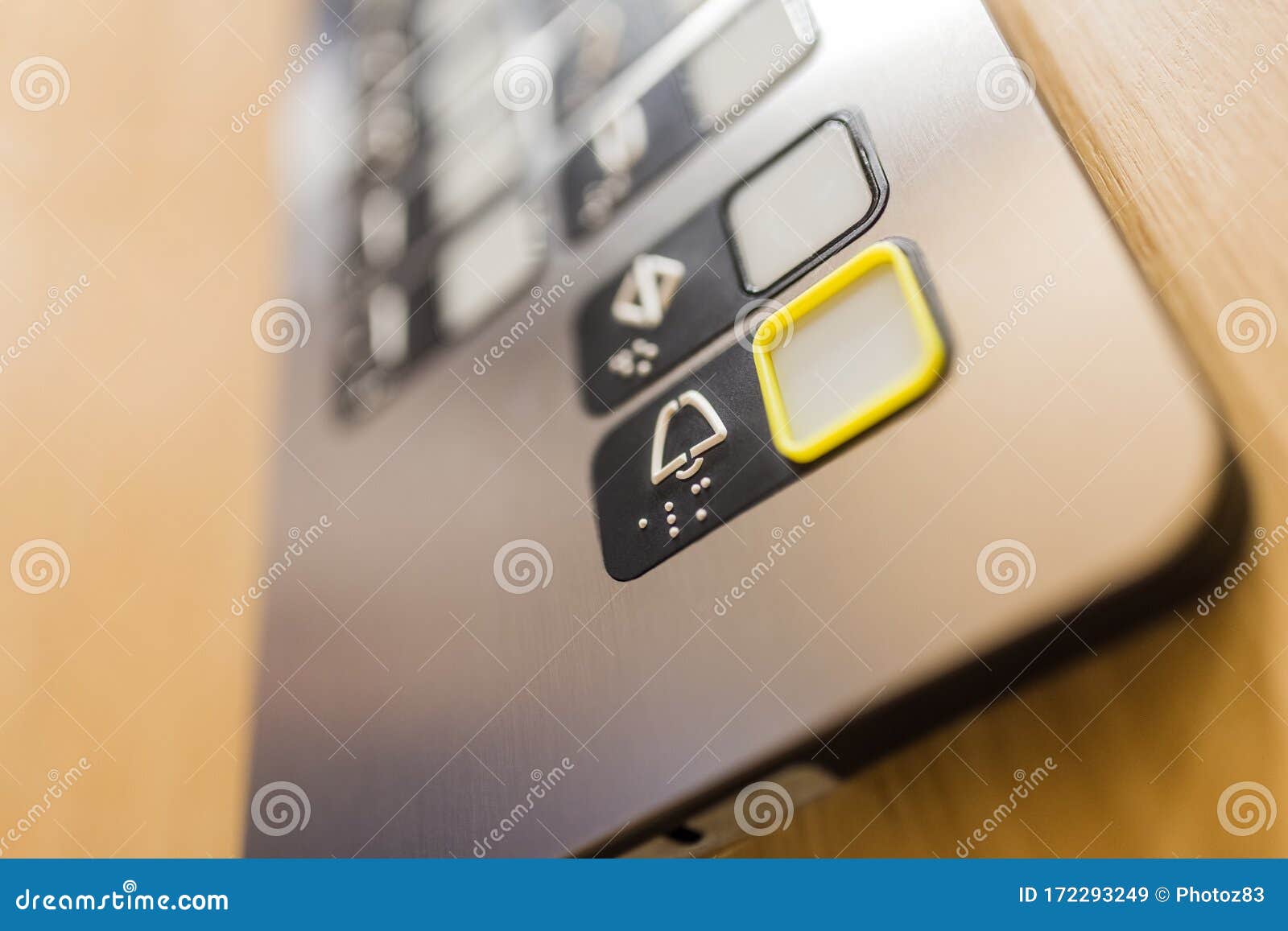 Emergency Stop Panic Elevator Lift Button Stock Image - Image of inside ...