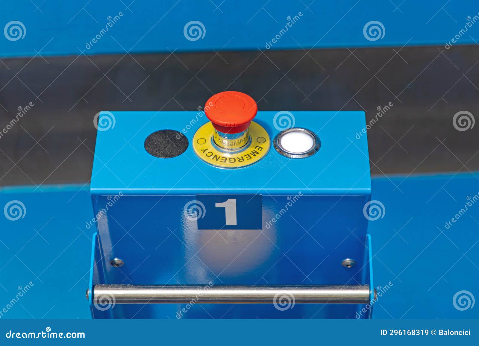 Emergency Stop Push Button stock image. Image of stop - 296168319