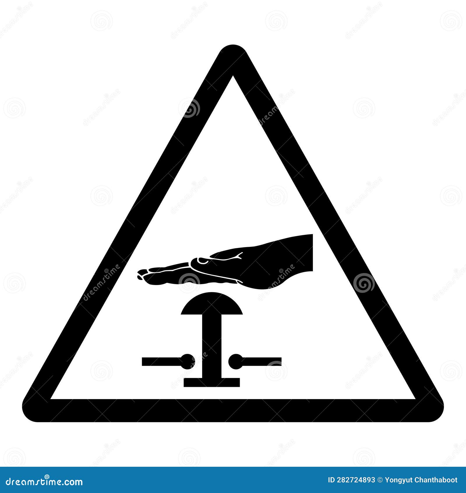 Emergency Stop Push Button Symbol Sign, Vector Illustration, Isolate on ...