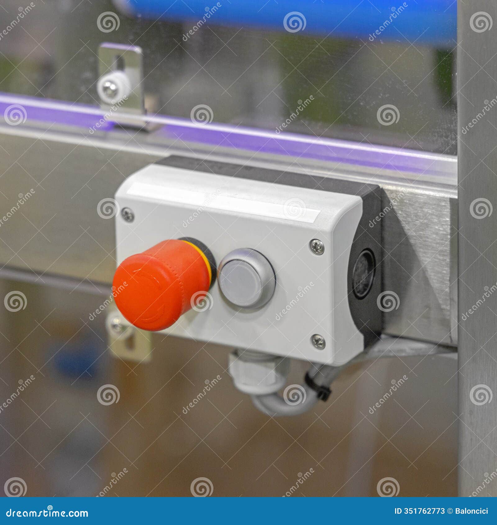 Emergency Stop Release Button Stock Image - Image of external, control ...