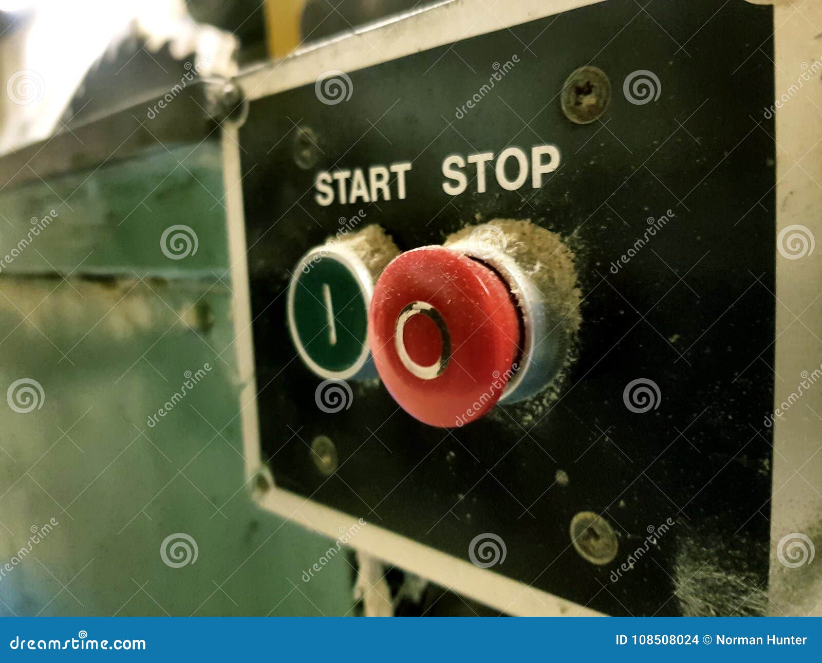 Emergency stop stock photo. Image of mill, emergency - 108508024