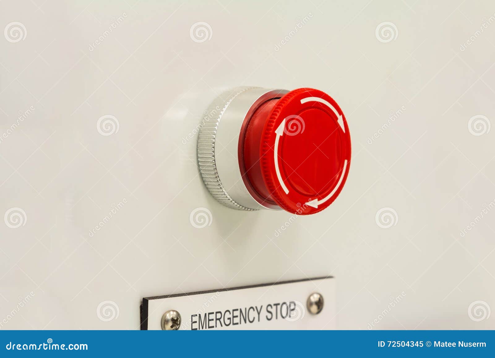 Emergency stop switch stock image. Image of emergency - 72504345