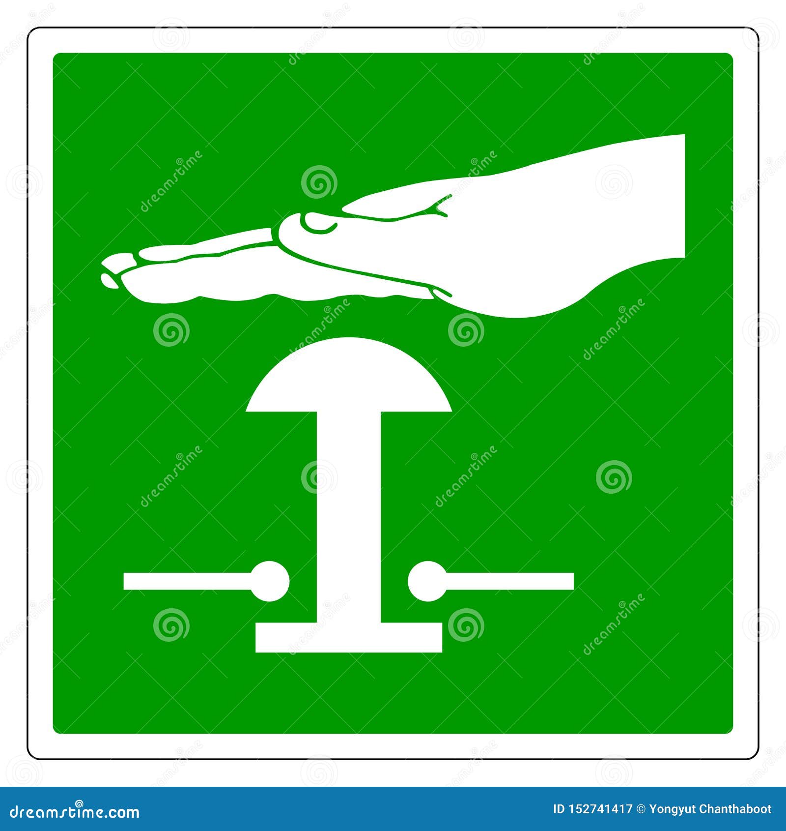 Emergency Stop Symbol Sign, Vector Illustration, Isolate on White ...