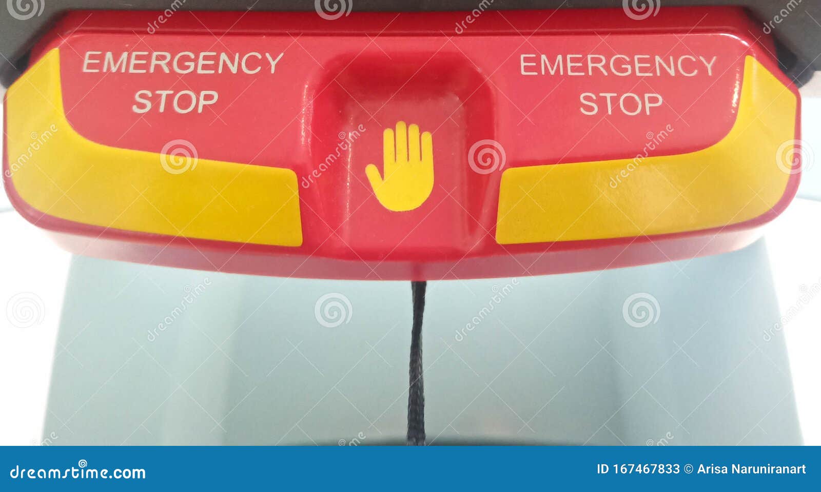 Emergency stop symbol stock image. Image of closed, backside - 167467833