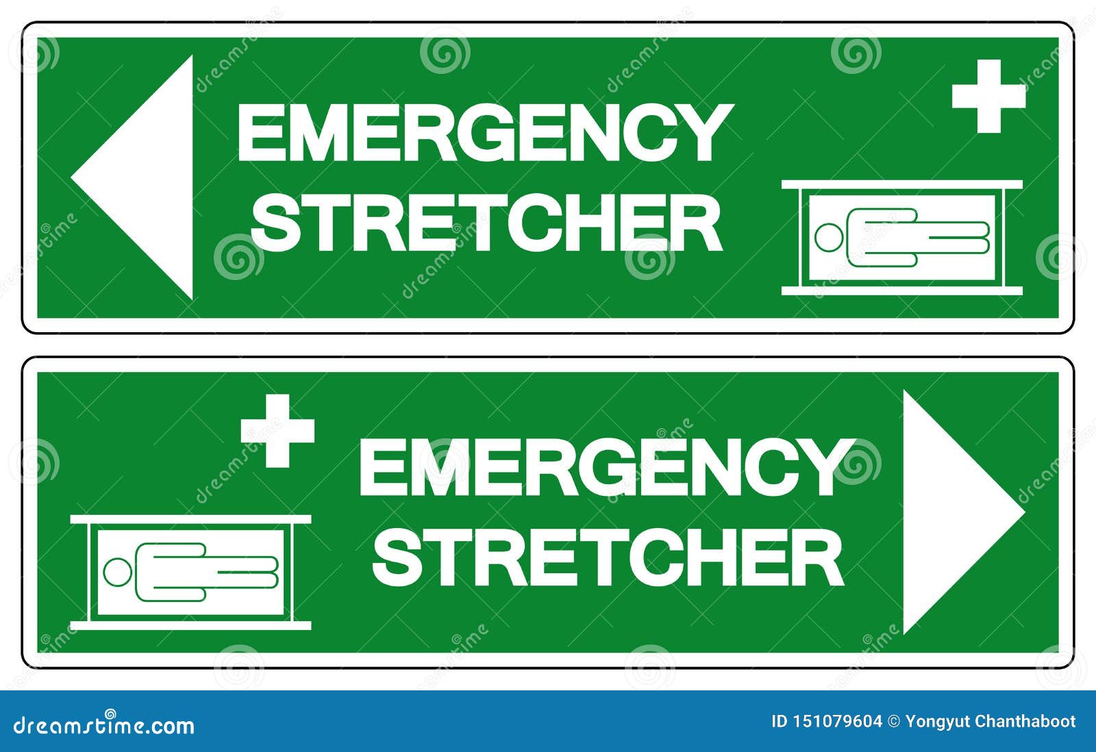 Emergency Stretcher Sign