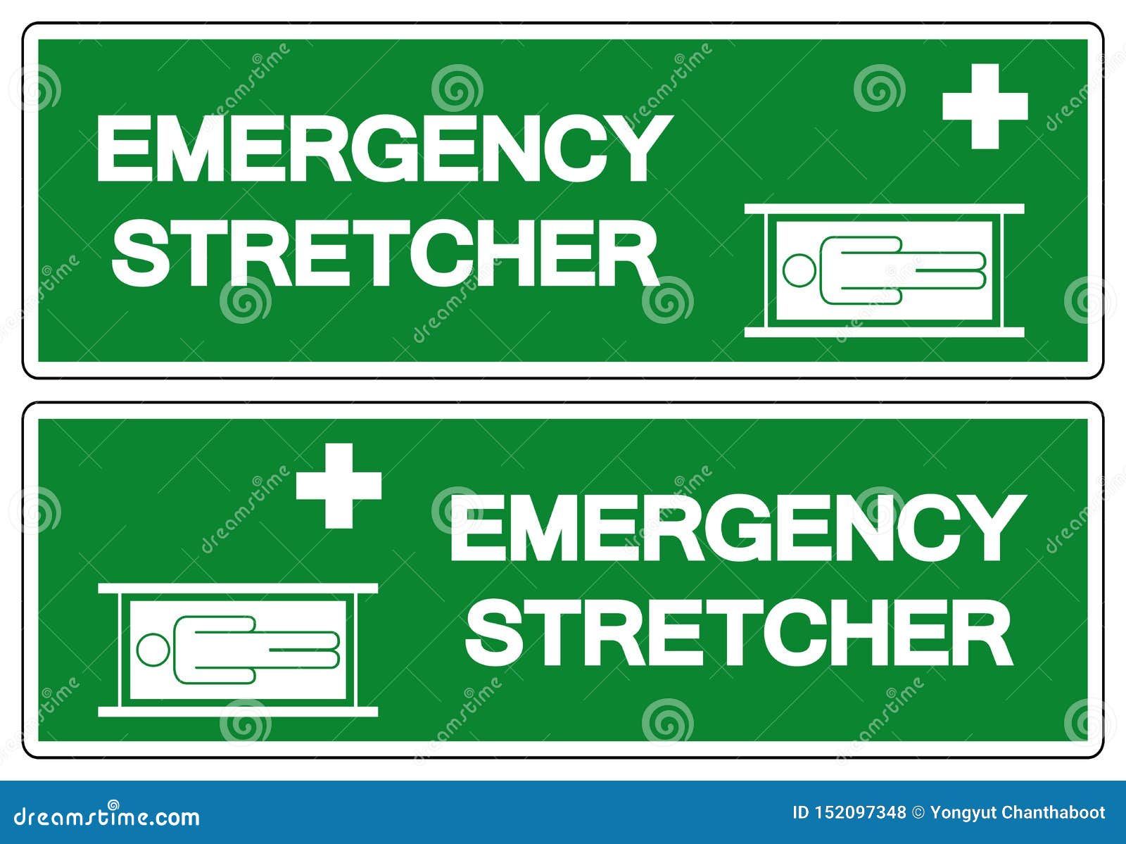 Emergency Stretcher Symbol Sign, Vector Illustration, Isolate on White ...