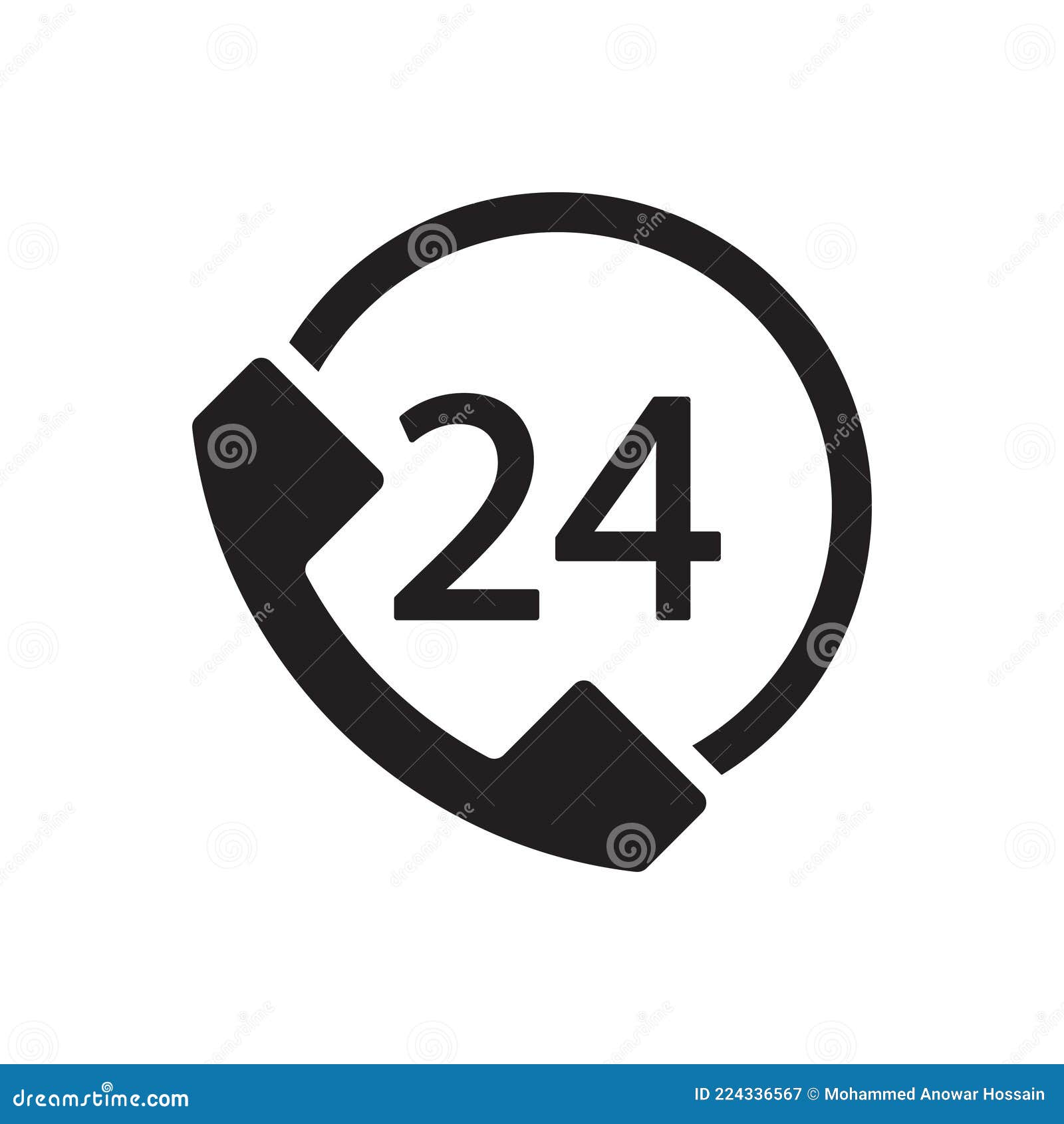 Emergency Support Icon - Call Center Stock Vector - Illustration of ...