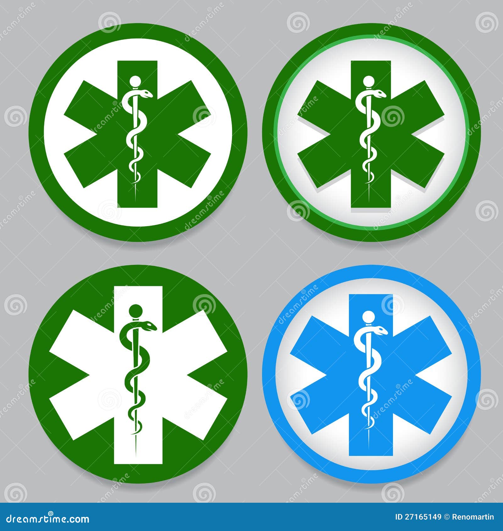 Emergency Symbol stock vector. Illustration of caduceus - 27165149