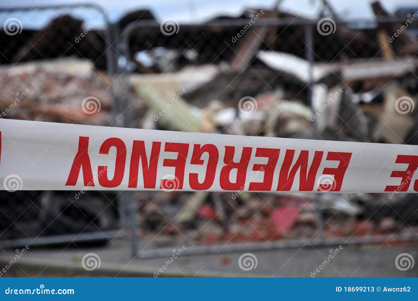 Emergency tape stock image. Image of photographs, sign - 18699213