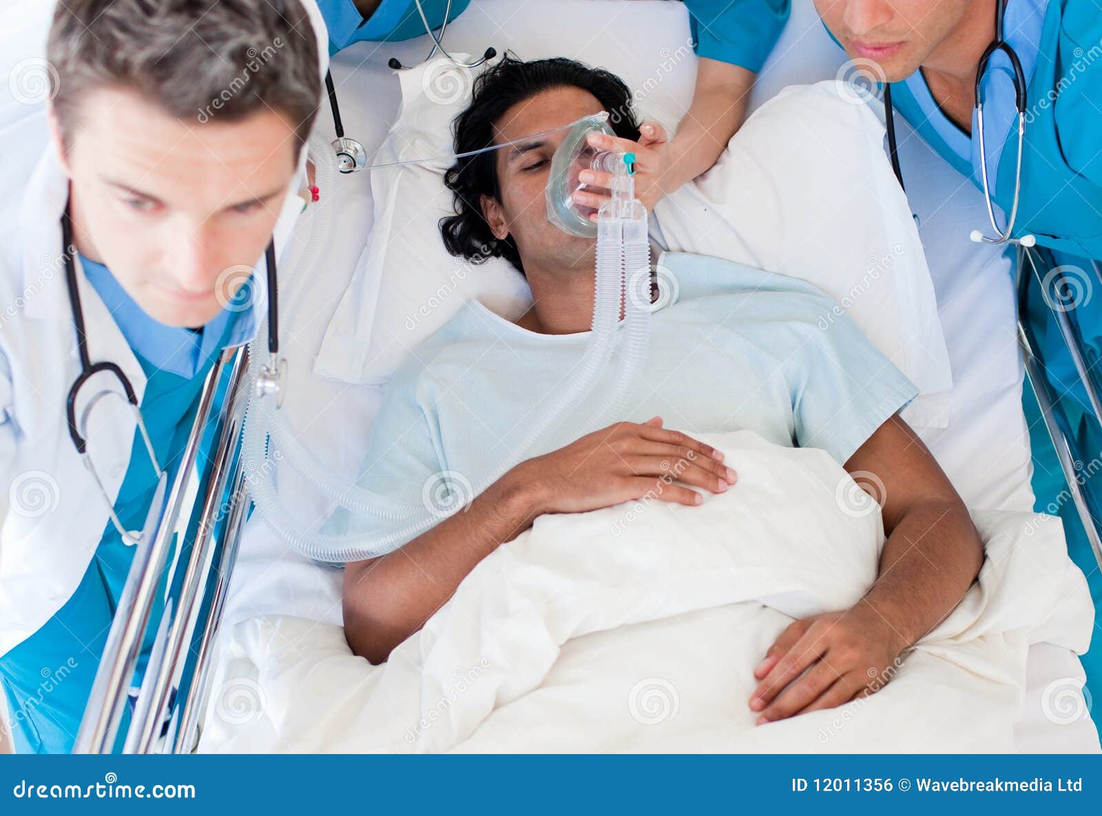 Emergency Team Carrying a Patient Stock Photo - Image of heart ...