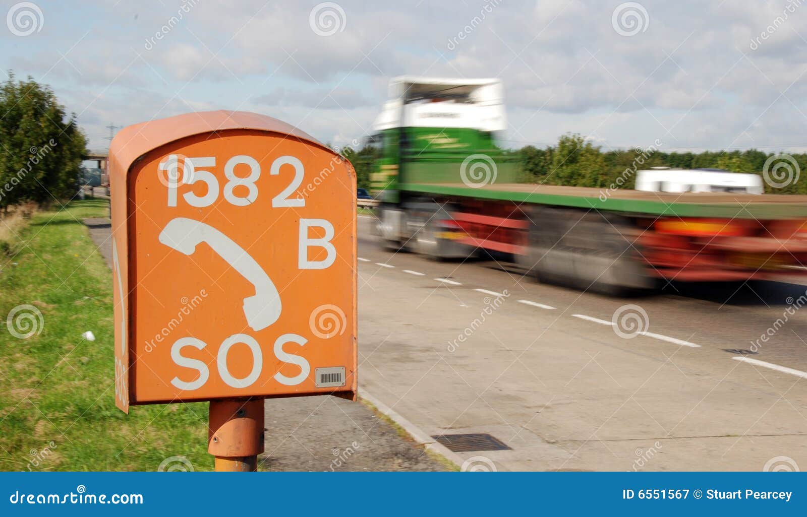 Emergency telephone stock image. Image of motorway, orange - 6551567