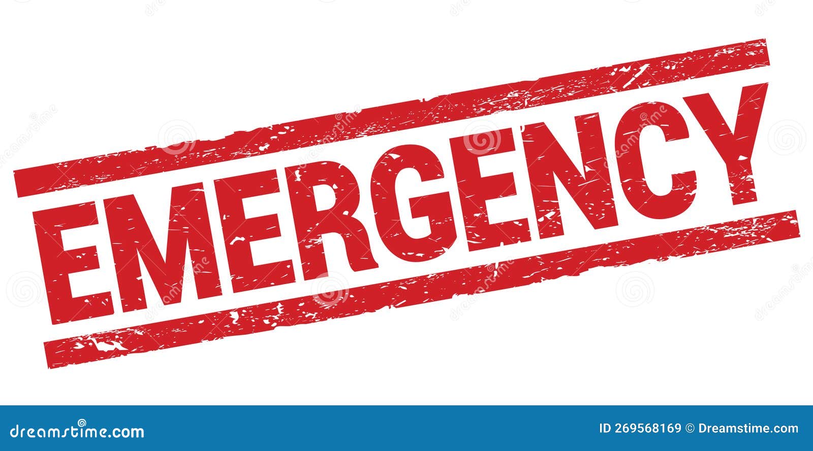 EMERGENCY Text on Red Rectangle Stamp Sign Stock Image - Image of text ...