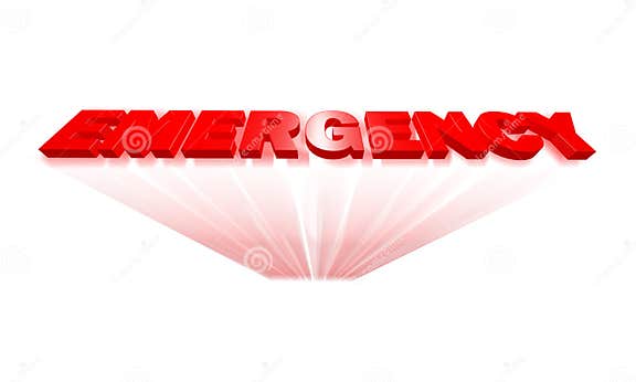 Emergency text stock illustration. Illustration of crisis - 46170342