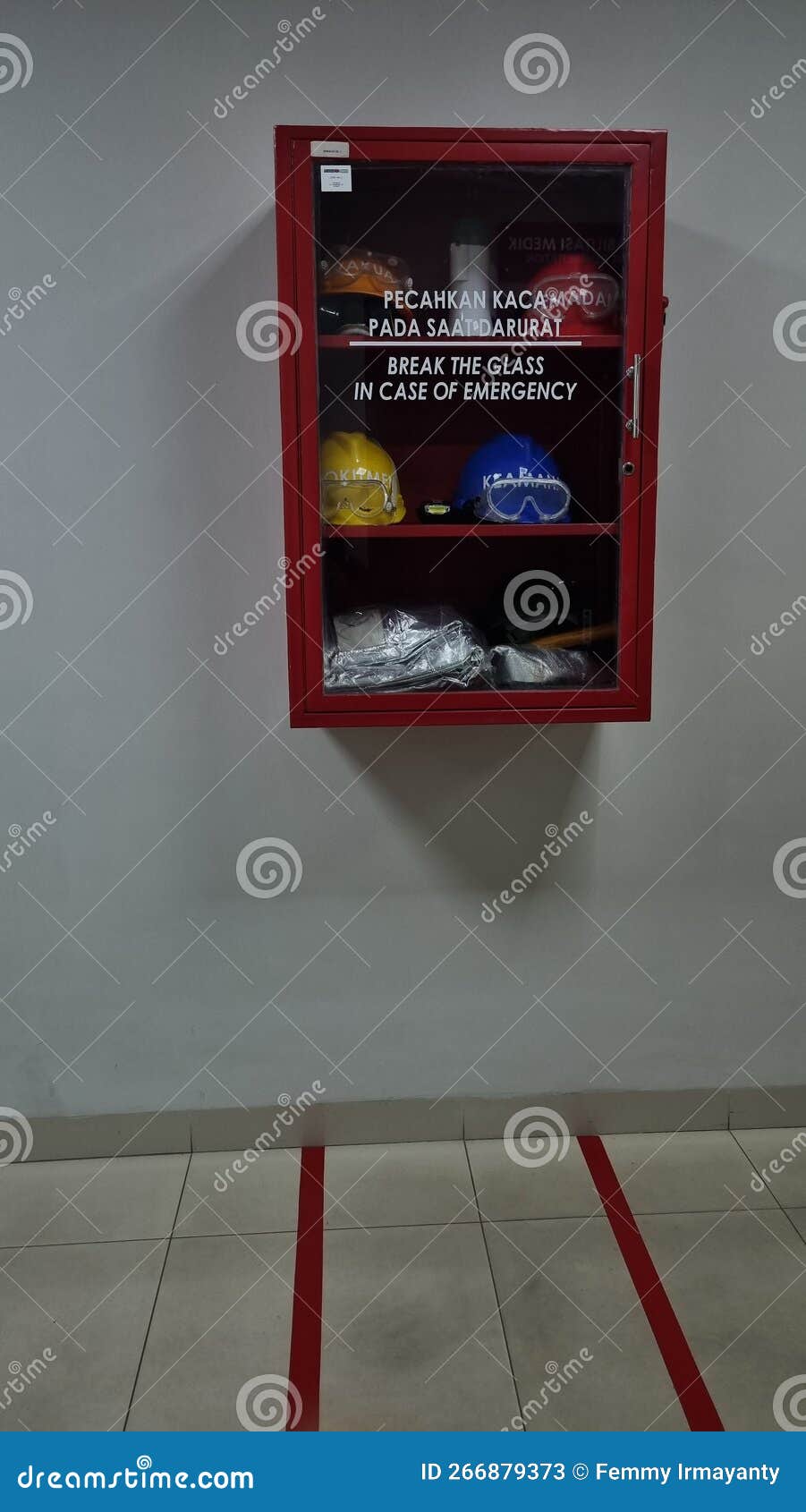 Emergency Tools for Fire | Danger | Break the Glass Stock Image - Image ...