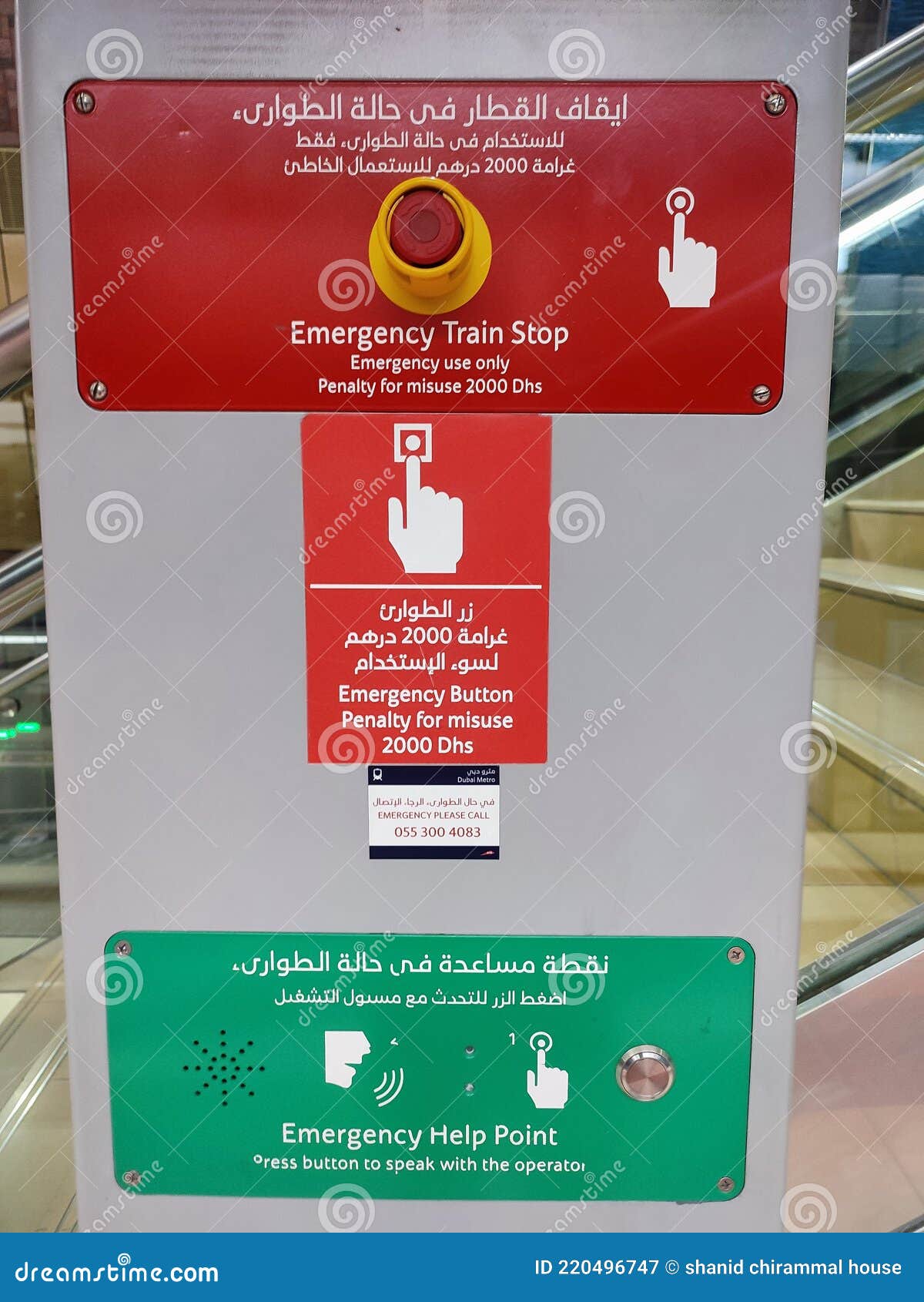 Emergency Train Stop Button Editorial Photography - Image of point ...